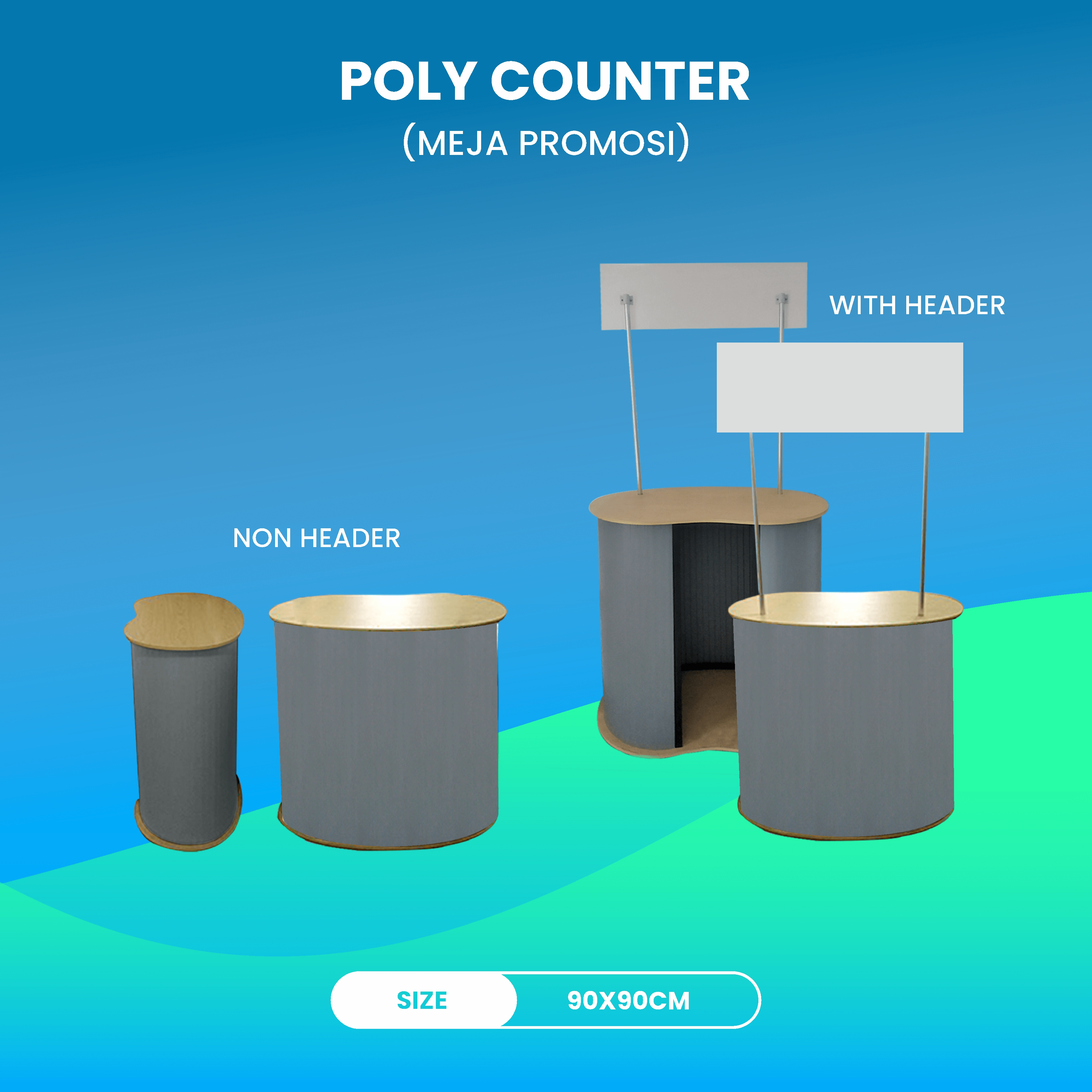 Poly Counter Table https://sdisplay.co.id/ - Meja Poly Counter