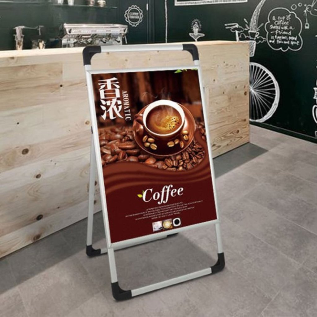Poster Stand Aluminium