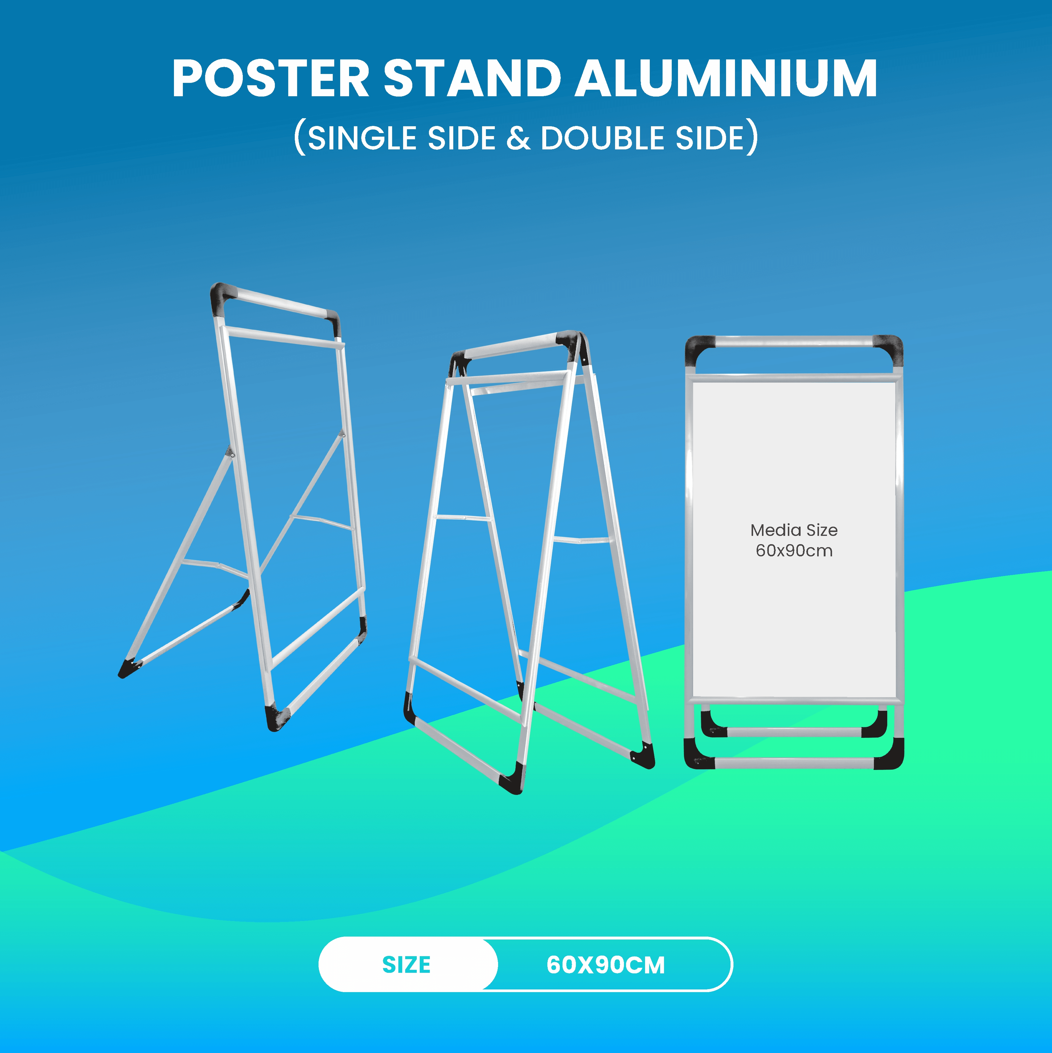 Poster Stand Aluminium